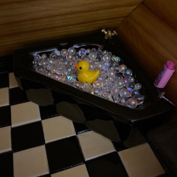 Dollhouse Miniature Bath Time Yellow “rubber” Duckie Duck Ducky 1 ...