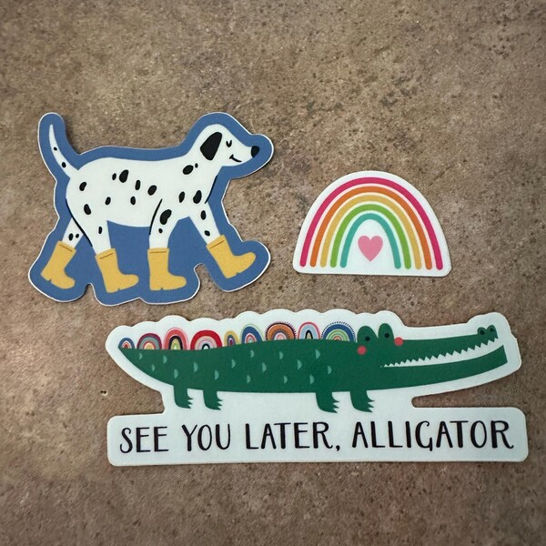 See You Later, Alligator Vinyl Sticker | Rainbow Colors, Laptop and ...