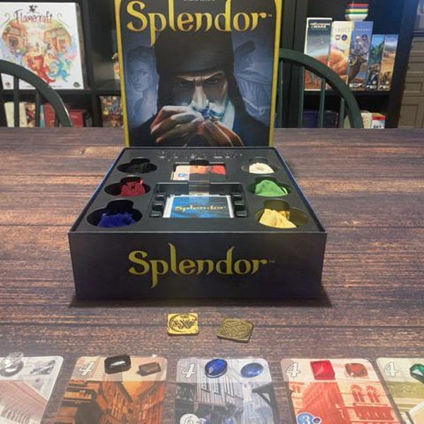 Upgrade Gem Set for Splendor Board Game - Glass Jewels and Metal Coins ...