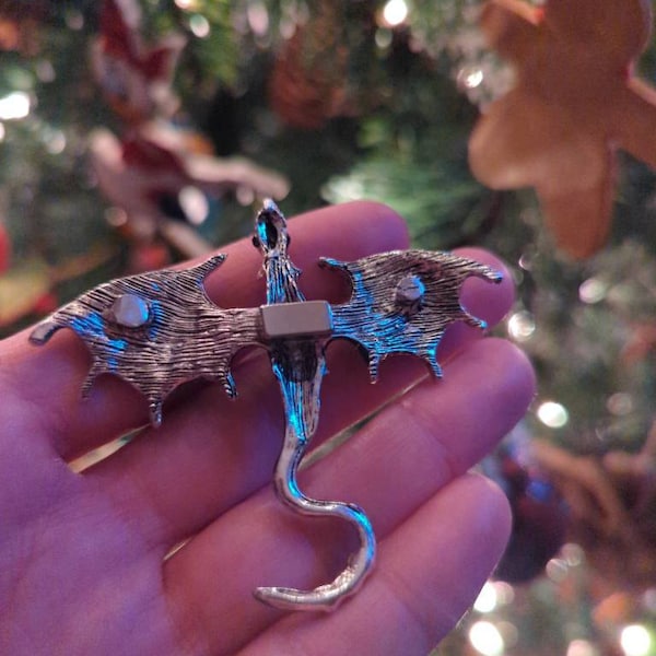 Dragon Magnet - Repurposed Jewelry - Dragon Decor - Kitchen Magnet ...