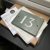 Smoky Green Slate Square House Number 15cm X 15cm - Etsy UK