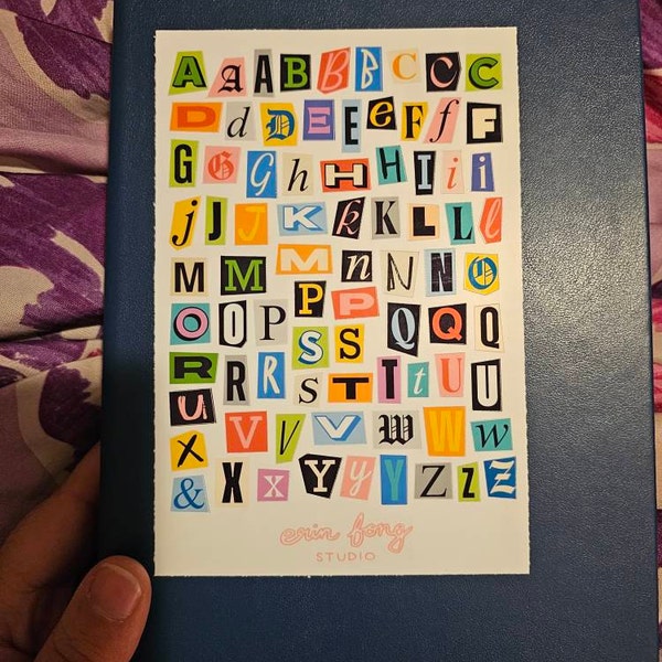 Ransom Note Letters Deco Sticker Sheet - Etsy