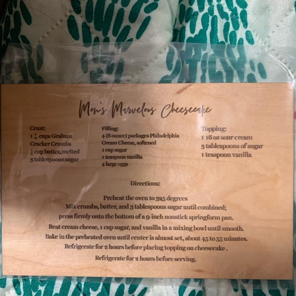 Recipe Cards, Handwritten Engraved Recipe, Custom Fridge Magnet ...