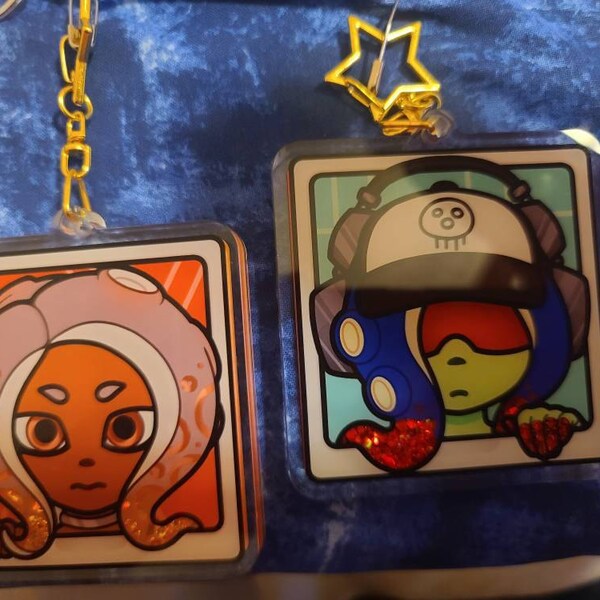 Agent 8 & Acht (dedf1sh) Liquid Glitter Shakers | Splatoon 3 Side Order ...