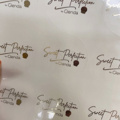 Real Foil Round Stickers, Personalized Round Labels, Perfect for ...