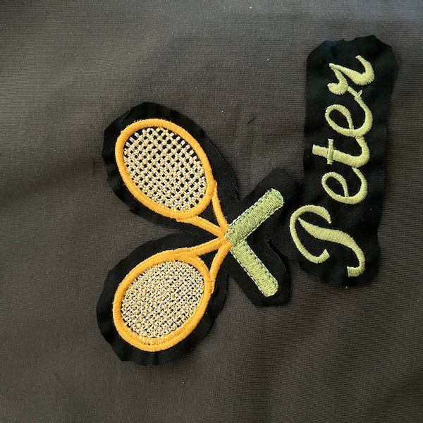 Mini Tennis Racket Embroidery Design Sport Machine Embroidery Design ...