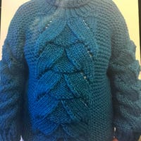 Bubble Sleeve Sweater Knitting Pattern, Oversized Knitted Sweater ,PDF ...