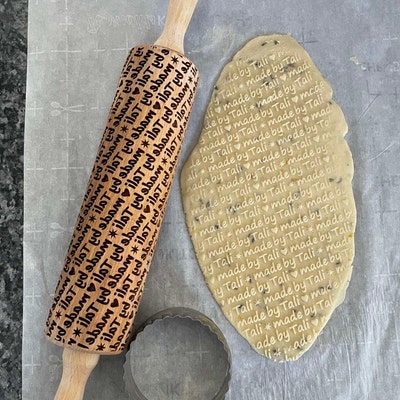 Personalized Rolling Pin, Laser Engraved Rolling Pin With Name ...