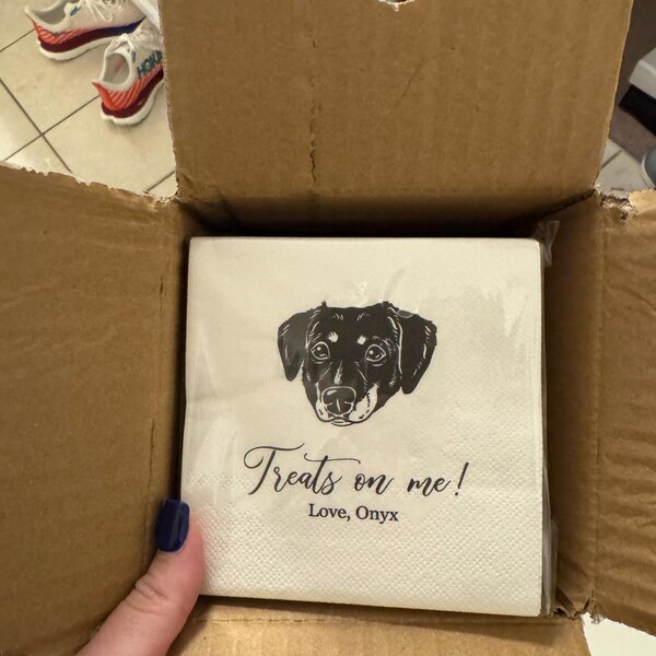 Personalized Fun Fact Napkin, Custom Wedding Napkin, Printed Wedding ...