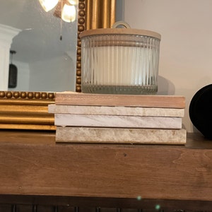 Mid-century Modern Stacked Books Book Decor Boho Decor Book Stack Gift ...