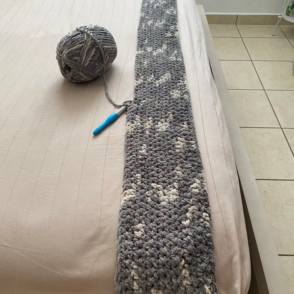 Quick & Easy Crochet PATTERN Tutorial, Bulky Hometown Bed Runner, Thick ...
