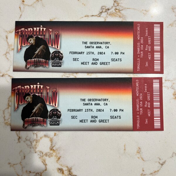 BE Custom Physical Commemorative Ticket US Canada 2024 Dates - Etsy