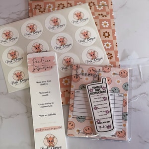 Printed Beaded Pen Care Card, Epoxy Pen Card, Glitter Pen Care Card ...