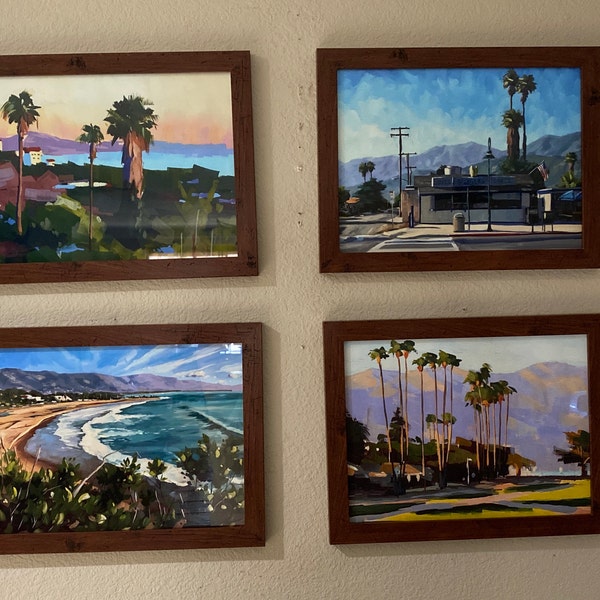 Goleta Slough Beach Art Print - Santa Barbara Oil Painting by Sharon ...