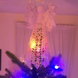Crochet Angel Tree Topper - Etsy