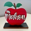 Personalized Apple Name Plate, Teacher Name Plate, Back to School ...