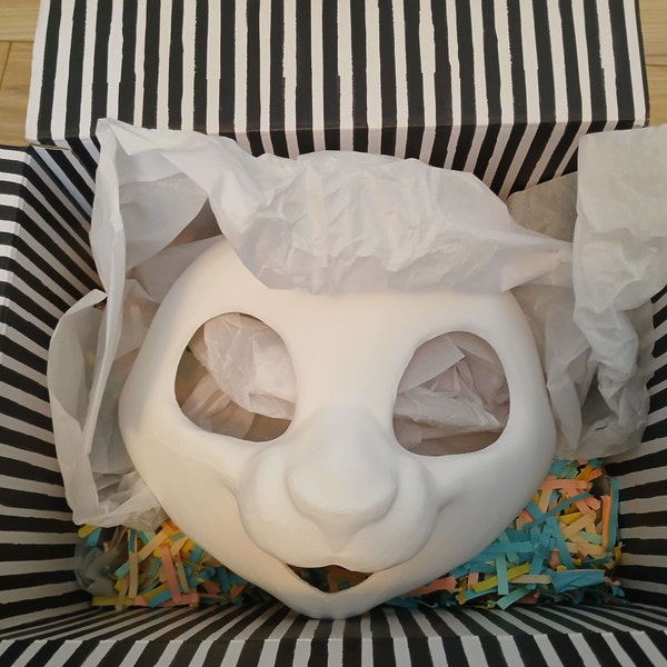 Kemono Kitty Fursuit Head Base 3D Printed Fursuit Mask, Furry Animal ...