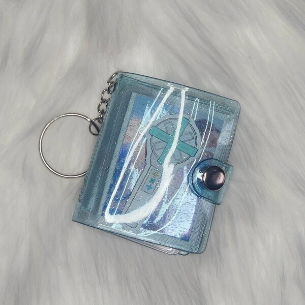 TXT Glitter Holographic Mini PHOTOCARD KEYCHAIN / Pocket Photo Book ...