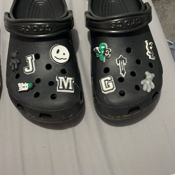 Croc Charm Accessories - Bling Bear Silver Glitter Resin - Etsy