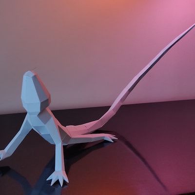 Papercraft Lizard, 3D Paper Craft Lacertian, Papercraft PDF Template ...