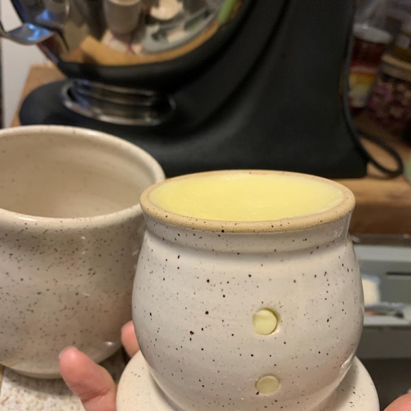 Knock Box in Porcelain With Blue Flowers Hand Painted. - Etsy