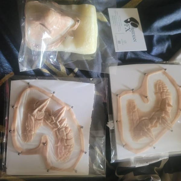 Snake Prosthetics Set, SFX Makeup, Silicone Appliance, Halloween ...