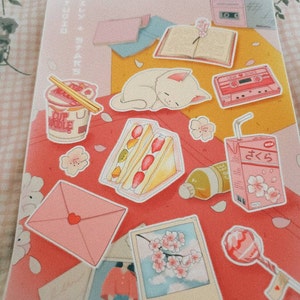 Hanami Sticker Sheet Japanese Picnic Aesthetic Spring Planner Stickers ...