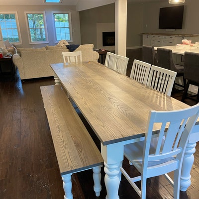 Large Farmhouse Table Long Farm Table Dining Room Table - Etsy
