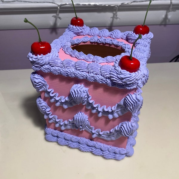 Custom Fake Cake Decorative Tissue Box Cover - Etsy