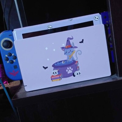 Cheeky Cauldron Kitty Cat Nintendo Switch Skin Purple Witch - Etsy