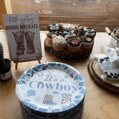 Cowboy Baby Shower Diaper Raffle Cards, Bring a Pack of Diapers Cards ...