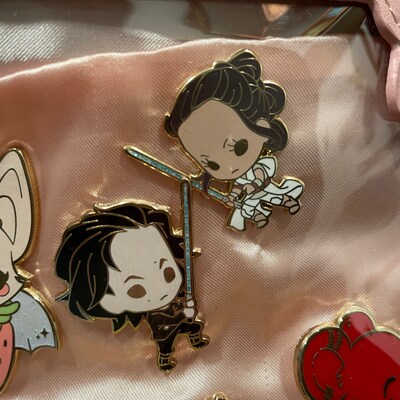 Reylo Pin Set Chibi Rey Ben Solo Hard Enamel Pin Set - Etsy