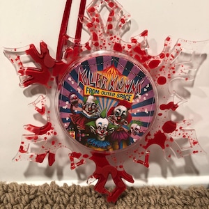 Horror Christmas Snowflake Ornament - Killer Klown From Outer Space ...