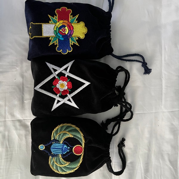 Embroidered Pendulum Cloth. Russian/english. 20'' Approx. Divination ...