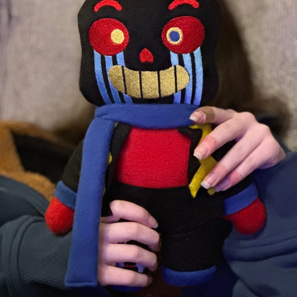 Underverse Error Sans Plush, Undertale Sans Art, Handmade - Etsy