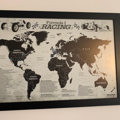 NASCAR Race Tracks Map NASAR Gift Vinitage Raceway Fan Vintage Edition ...
