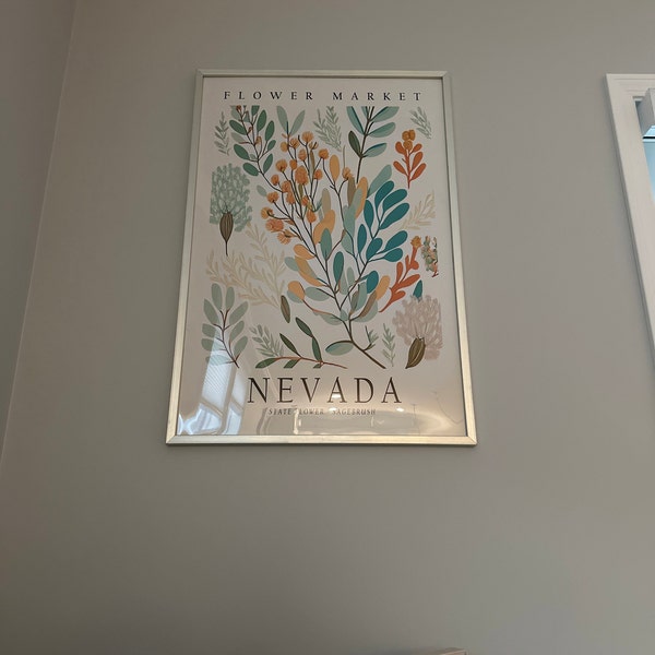 Nevada State Flower, Nevada Flower Market Art Print, Sagebrush 1960's ...