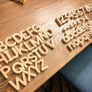 Personalized Freestanding Wooden Letter Sign Wooden Letters - Etsy