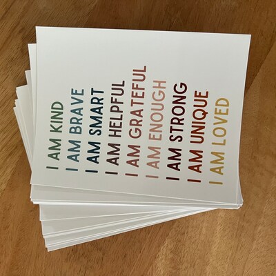 Affirmation Wall Art Mental Health Art Positive - Etsy