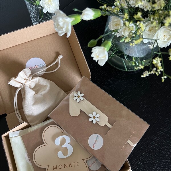 My First Year Teddy Bear Photo Board, Boho Retro One Year of Photo ...