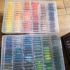 DMC Storage Box for Floss/embroidery Thread Bobbins+ 50 Free Bobbins ...