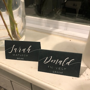 Calligraphy Buffet Cards Wedding Buffet Labels Wedding | Etsy