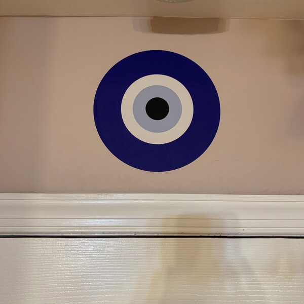 Blue Evil Eye Wall Sticker Decal – My Wonderful Walls - Etsy