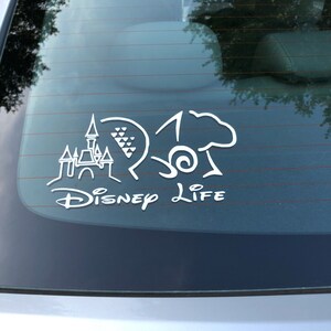 Disney Life Four Parks Decal Car Mac Mug Free Shipping - Etsy