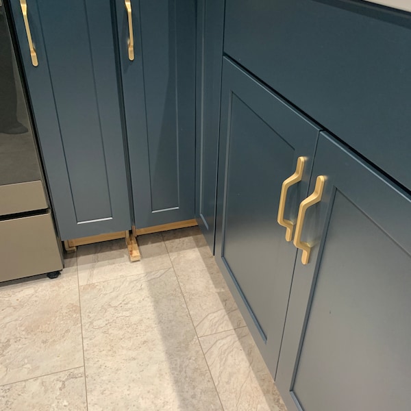 Stepped Matte Gold Handles - Drawer Handles Pulls, Gold Satin Finish ...