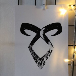 Angelic Rune Art, PRINT, Inspired by the Shadowhunter World - Etsy