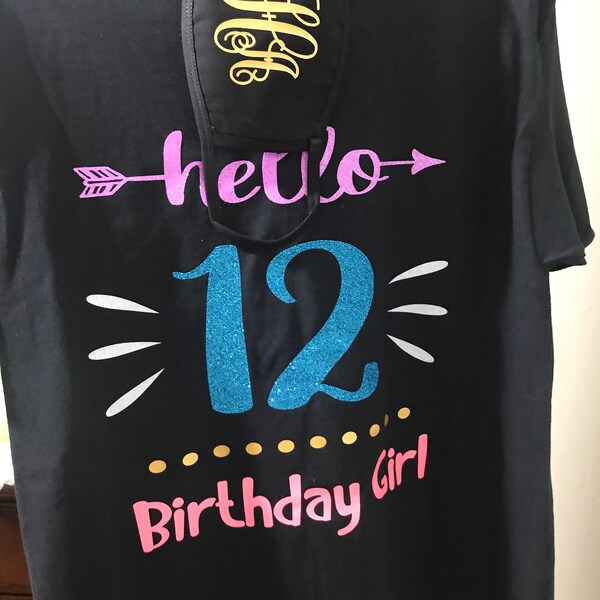12th Birthday Svg, Double Digits Svg, Girls Birthday Svg, 12th Birthday ...