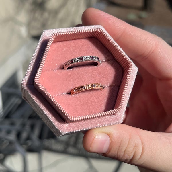 Victorian 2ct Emerald Cut Moissanite Engagement Ring Engraved ...