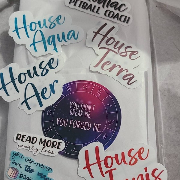 Zodiac Academy Houses Stickers - Etsy