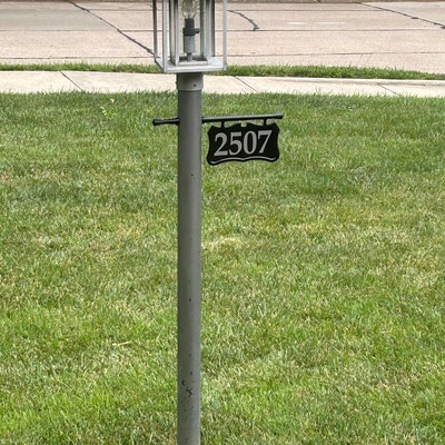 Light Pole Ladder Rest Number Signs Lamp Post Address Plaque Includes ...